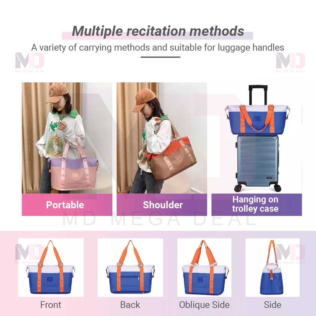 《Mega Deal》Beg Foldable Big Capacity Travel Bag Waterproof Nylon ...