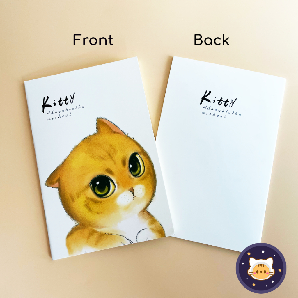 OYEN PLANET Kitty Notebook Buku Nota Comel A5 Journal Cute Drawing Cat ...