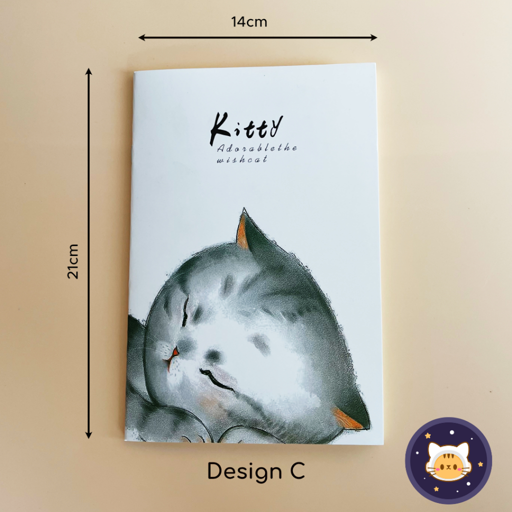 OYEN PLANET Kitty Notebook Buku Nota Comel A5 Journal Cute Drawing Cat ...
