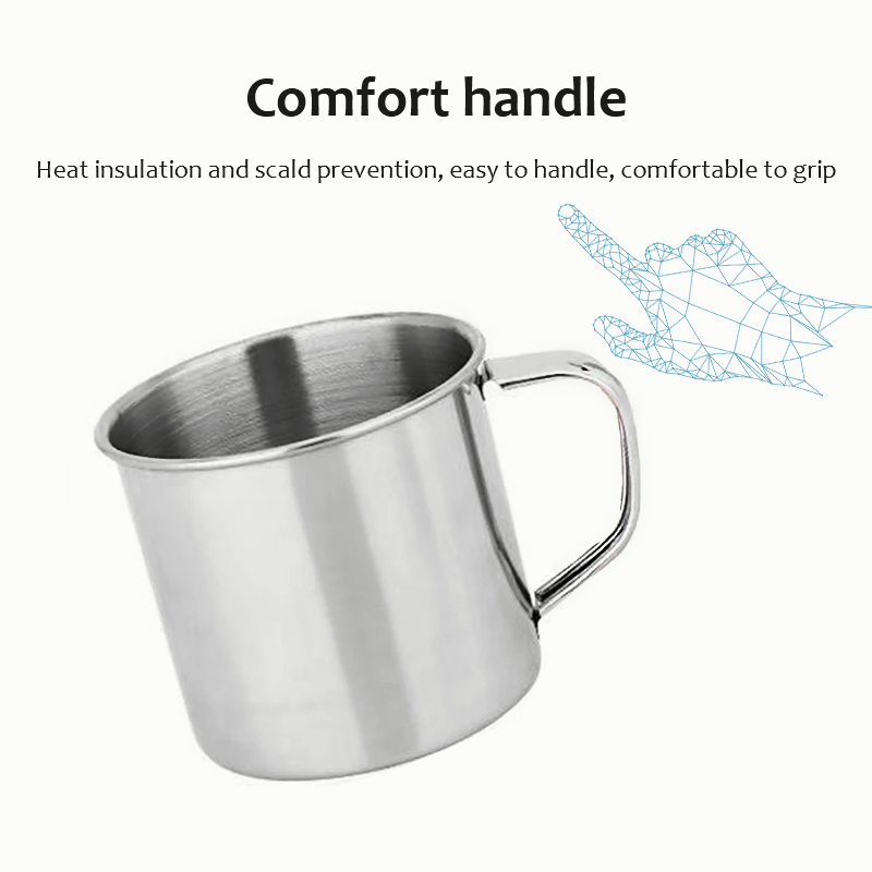 150ML Portable Stainless Steel Cup Mug Camping Outdoor Travel Stainless ...