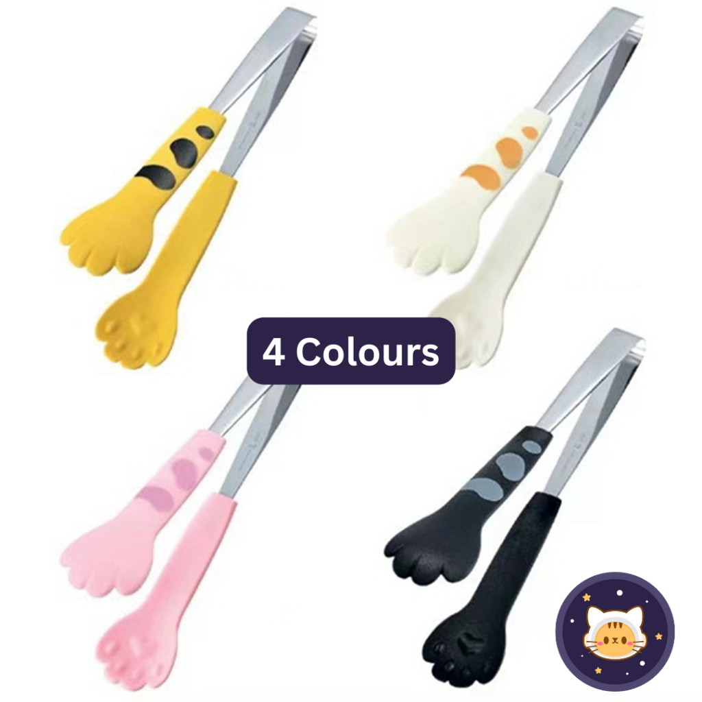OYEN PLANET Cat Claw Food Tongs Clip Cute Paw Small Snacks Tong Ice ...