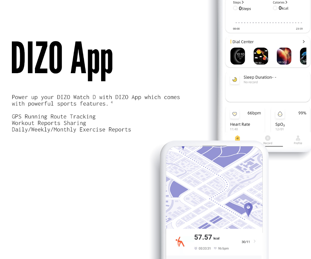 Dizo D Big Bright Display Smart Watch (1.8") | Shopee Malaysia
