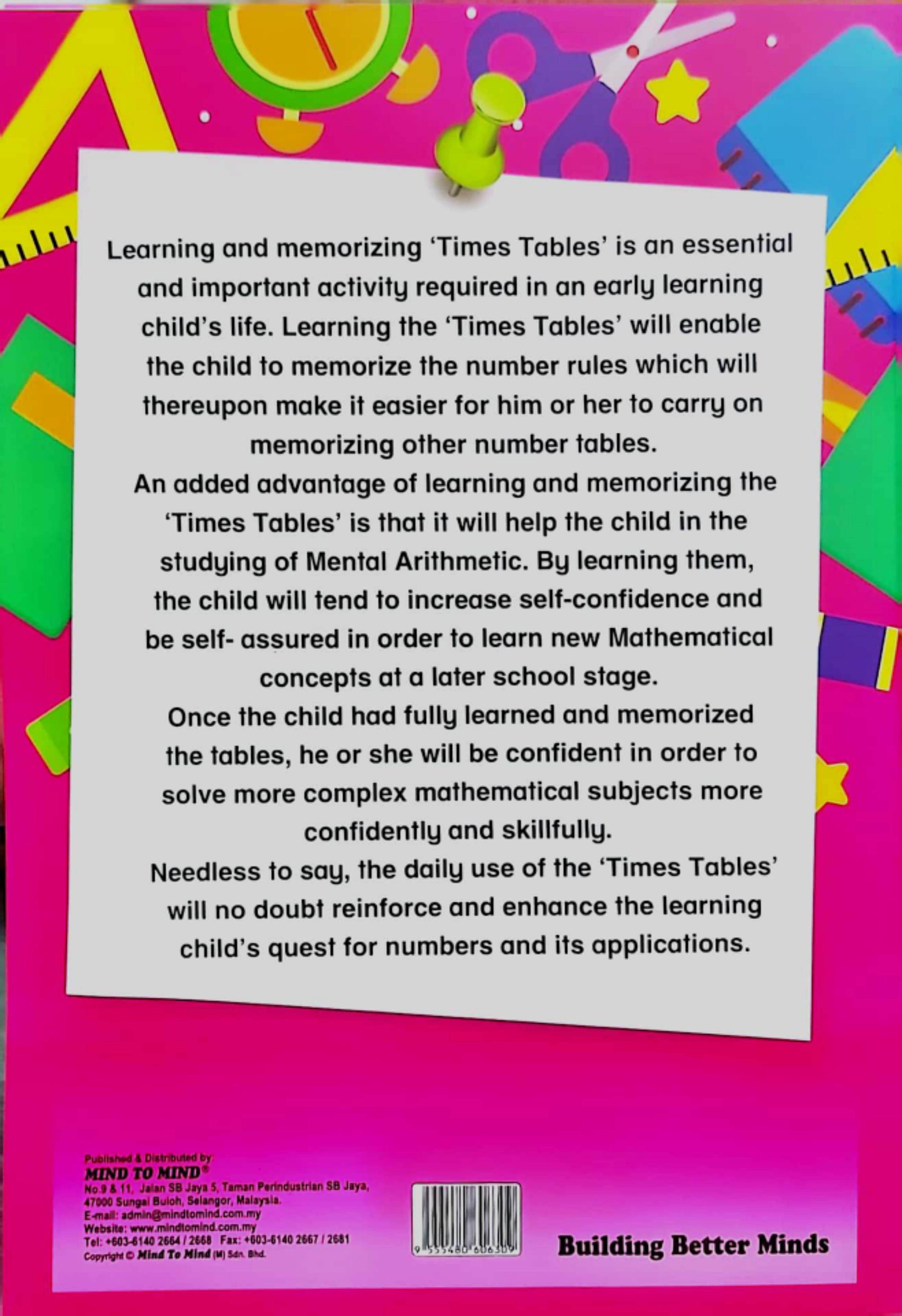 BUKU SIFIR - TIMES TABLES MADE EASY FOR STUDENTS (MIND TO MIND ...