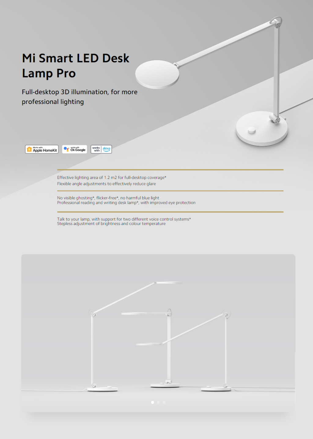 (Global English) Xiaomi Mi Smart LED Desk Lamp Pro / Smart Desk Lamp ...