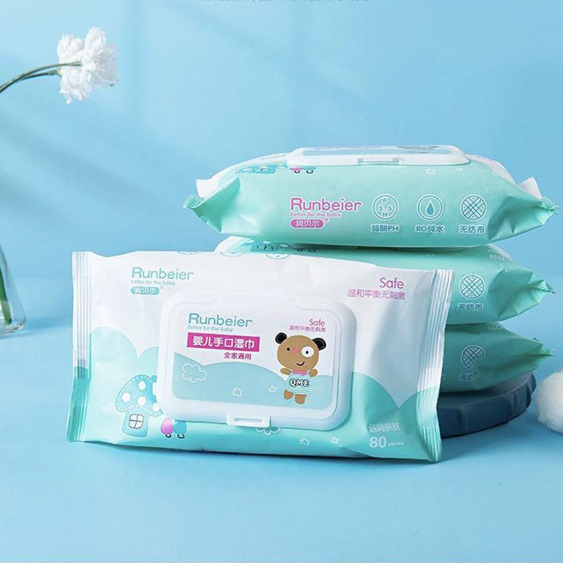 𝗡𝗢 𝗙𝗥𝗔𝗚𝗥𝗔𝗡𝗖𝗘 80 pcs Baby Wet Tissue Non Alcohol Wipe Tisu Parabens Free ...