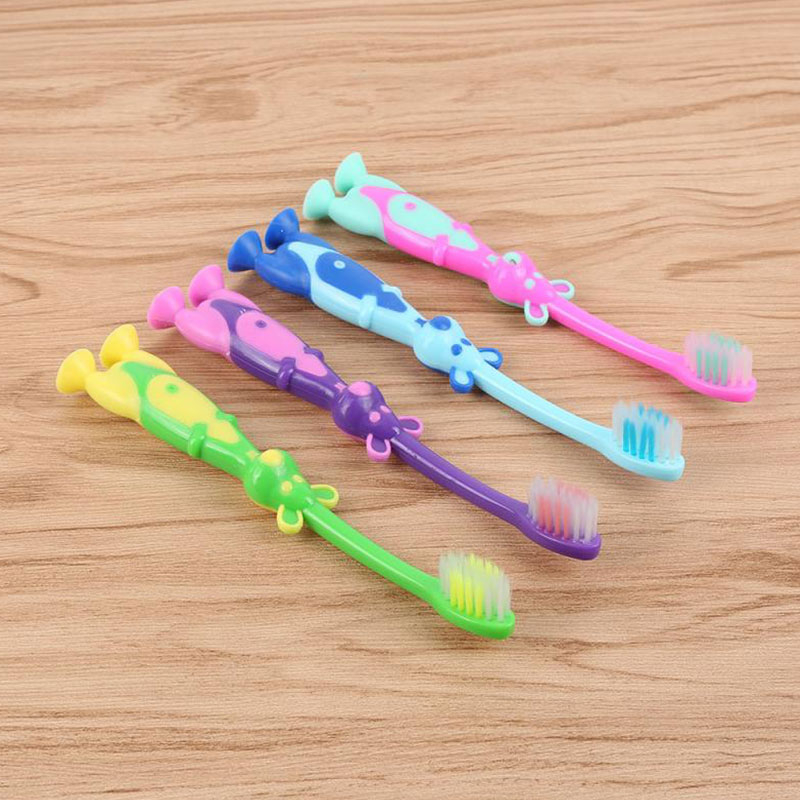 𝐒𝐎𝐅𝐓 𝐇𝐀𝐈𝐑 Kids Cartoon Toothbrush Baby Boys Girls Teeth Cleaning Oral ...