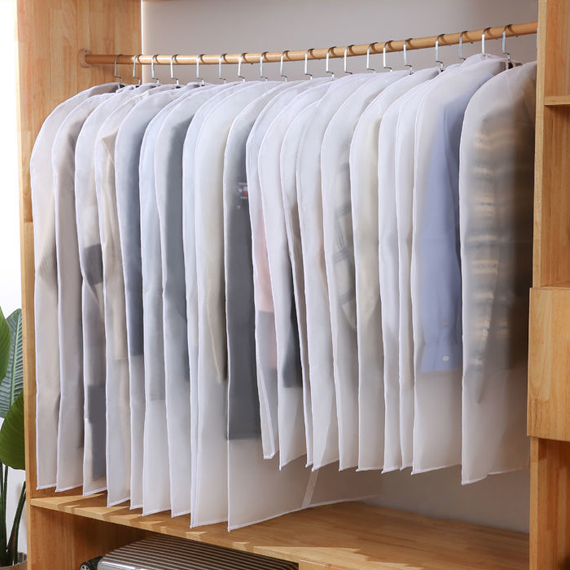 𝗪𝗔𝗧𝗘𝗥𝗣𝗥𝗢𝗢𝗙 Clothes Dust Cover Transparent PEVA Dust Bag Hanging Cloth ...