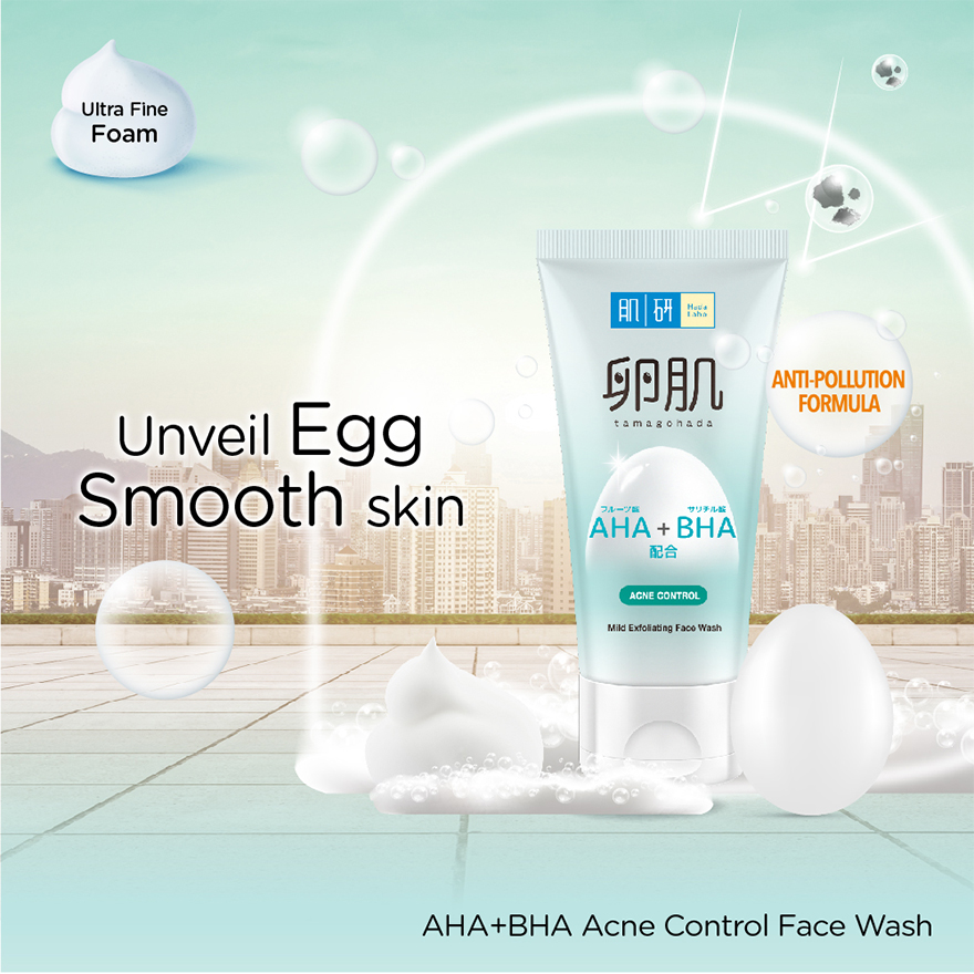 Hada Labo AHA/BHA Face Wash Acne Control Cleanser/Exfoliate/Fight ...