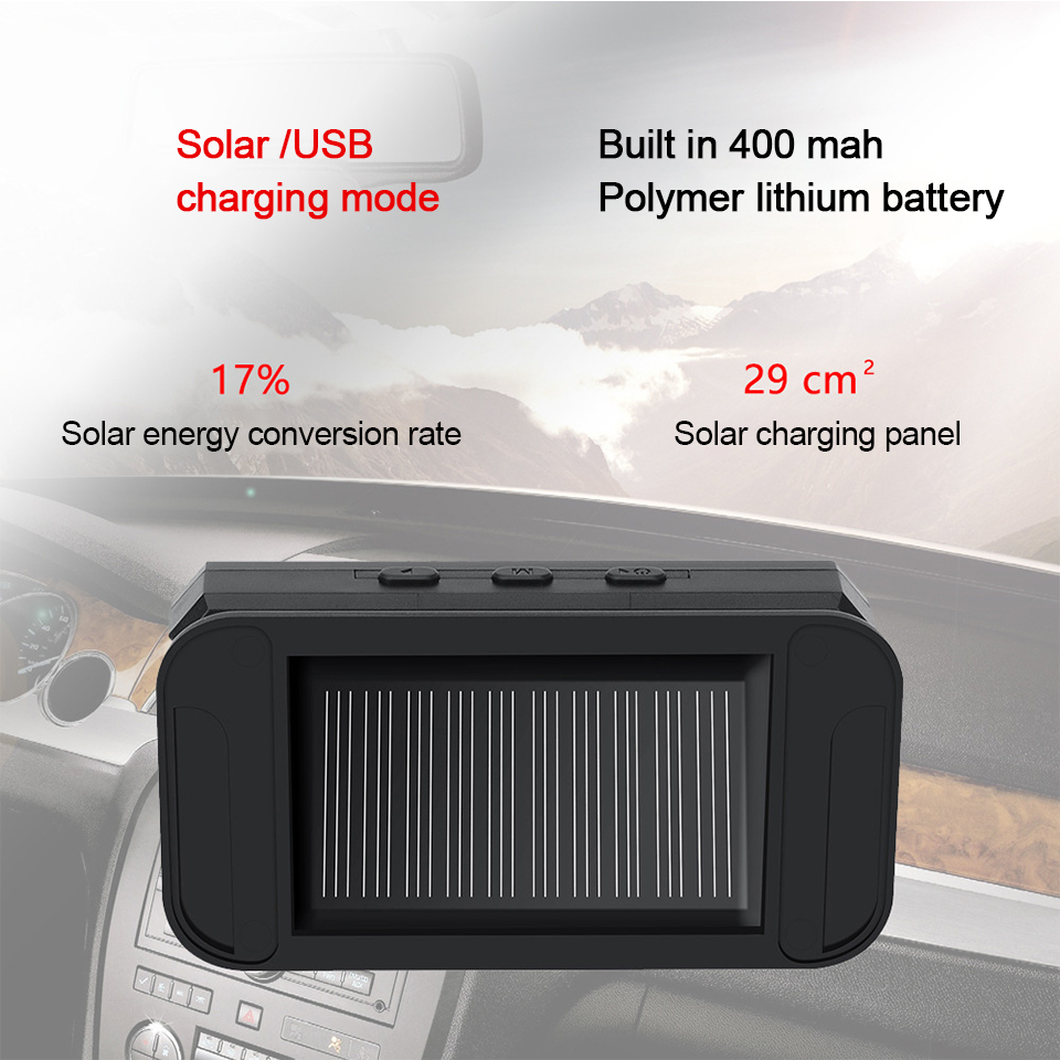 Solar TPMS Car Tire Pressure Alarm Monitor System Display Attached to ...