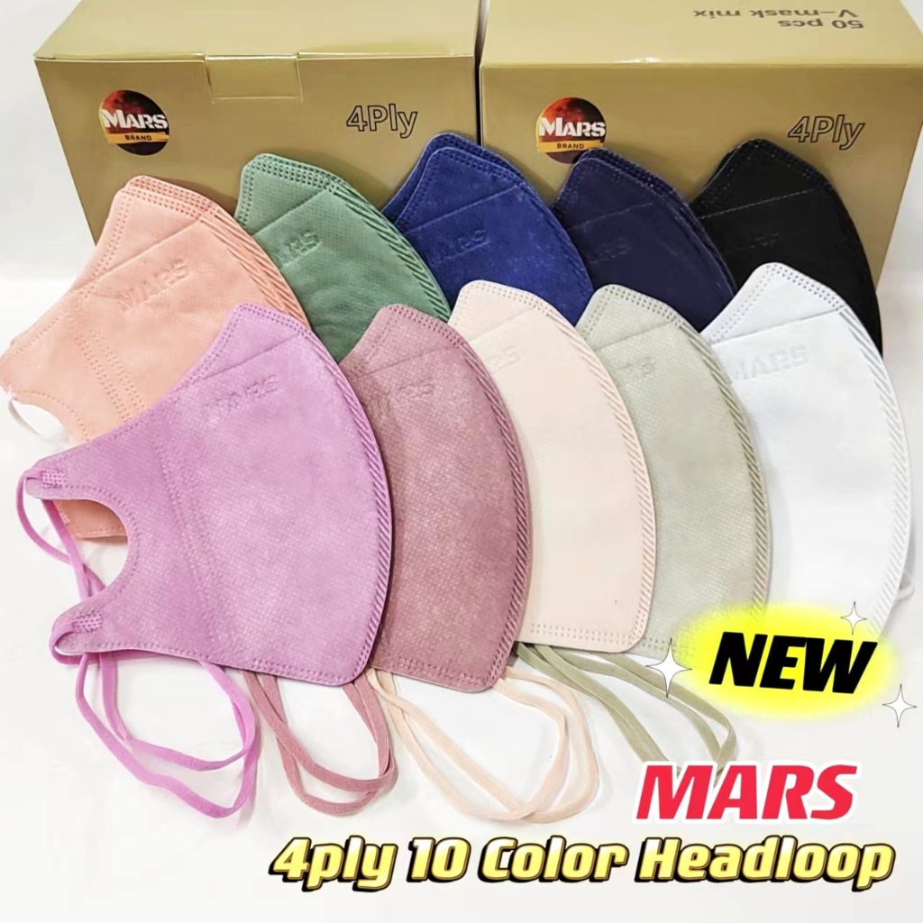 MARS Duckbill Headloop Mask 4ply Duckbill Face Mask Monogram Headloop ...
