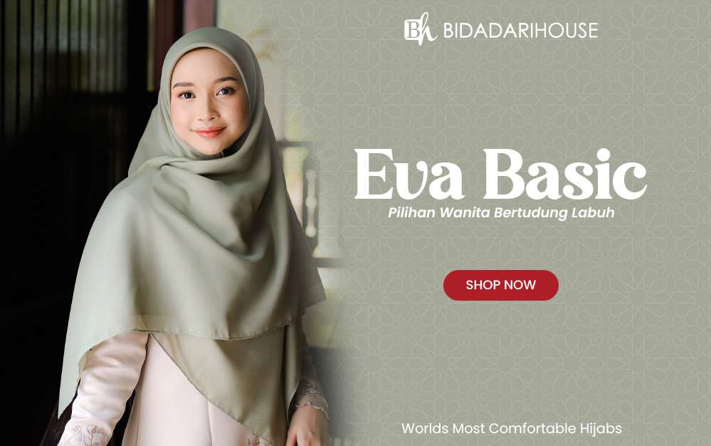 Bidadarihouse Eva Basic 140cm (Bidang 60) Tudung Bawal Super Premium Cotton Voile Sedondon ...