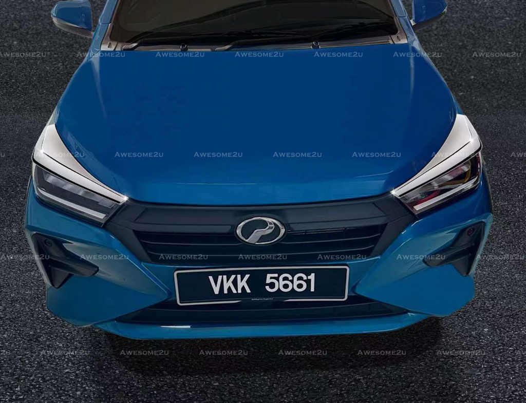 Awesome2u Perodua New Axia 2023-2026 Car Head Lamp Eye Lid Cover ...