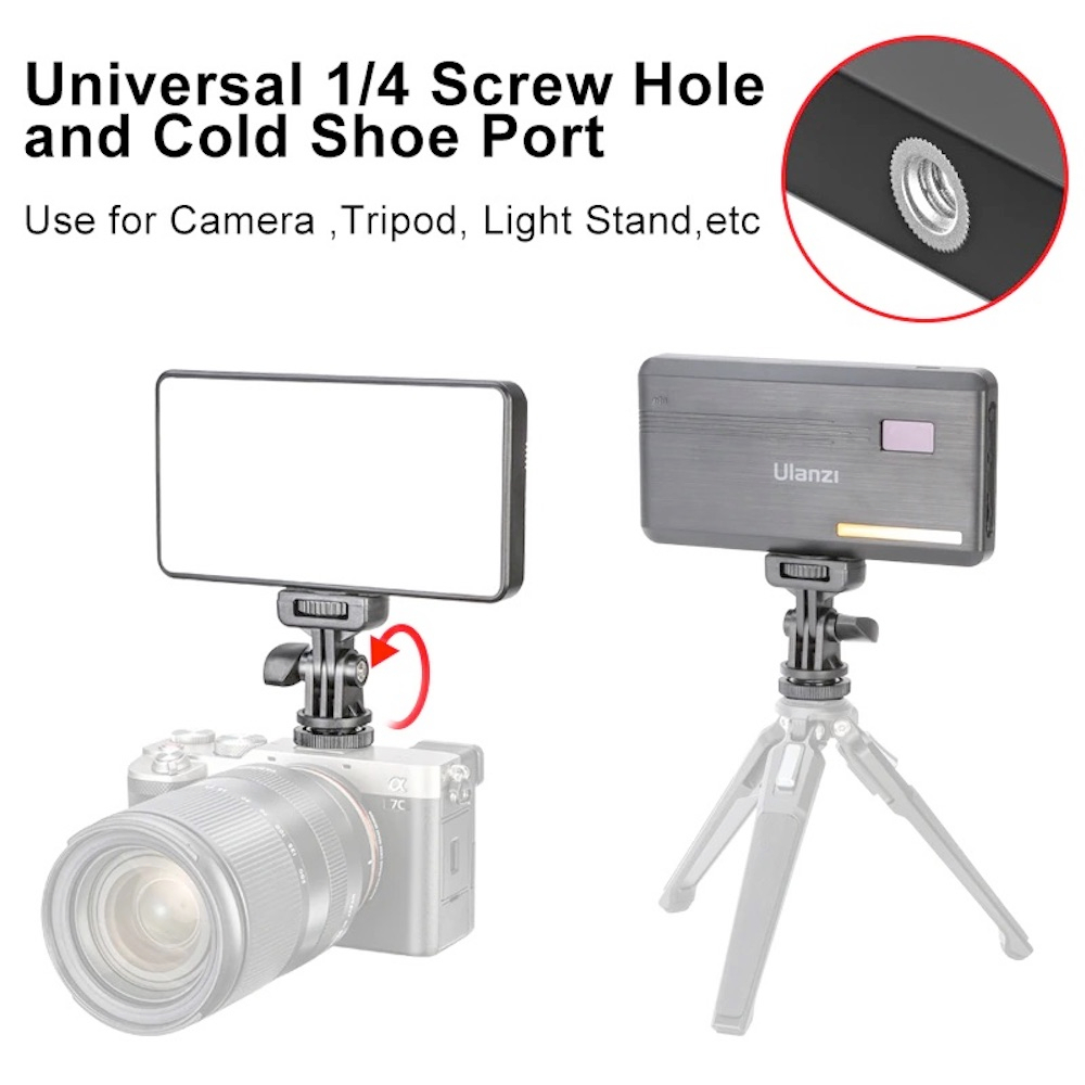 ULANZI VL200 5000mAh Bi-Color LED Video Light for DSLR Camera | Shopee ...