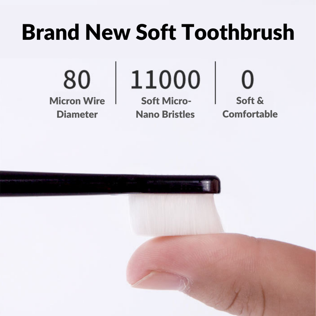Ultra-fine Soft Million Fiber Toothbrush Brush Tooth Care Oral Cleaning ...