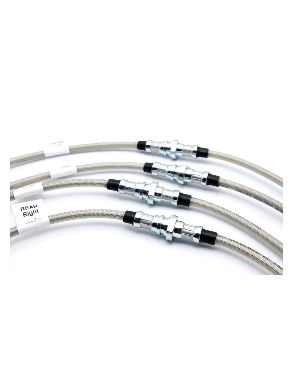PRO RS STEEL BRAIDED BRAKE HOSE for Waja 1.6/1.8/2.0L 2000-2011 - 4pcs ...
