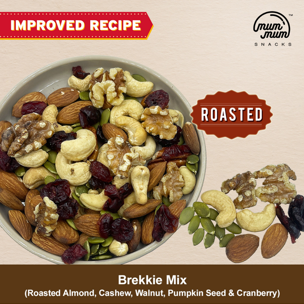Brekkie Mix - Roasted Almond, Cashew, Walnut, Pumpkin Seed & Cranberry ...