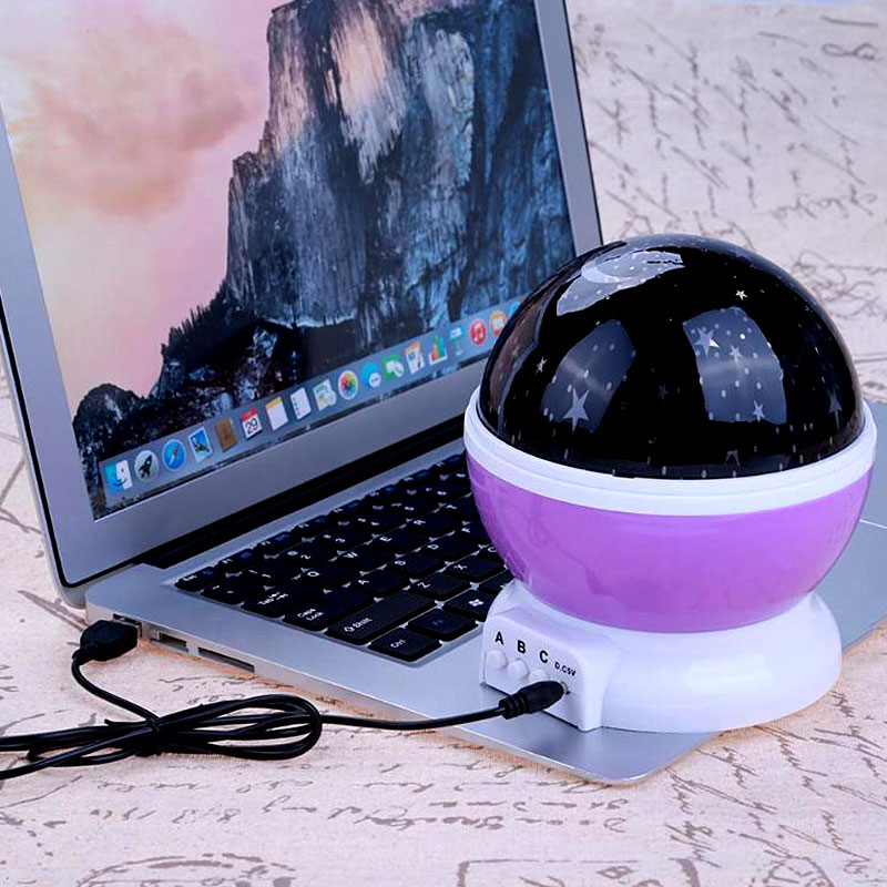 𝟑 𝐌𝐎𝐃𝐄𝐒 Starry LED Projector Rotating Galaxy Dark Night Light Star Ball ...