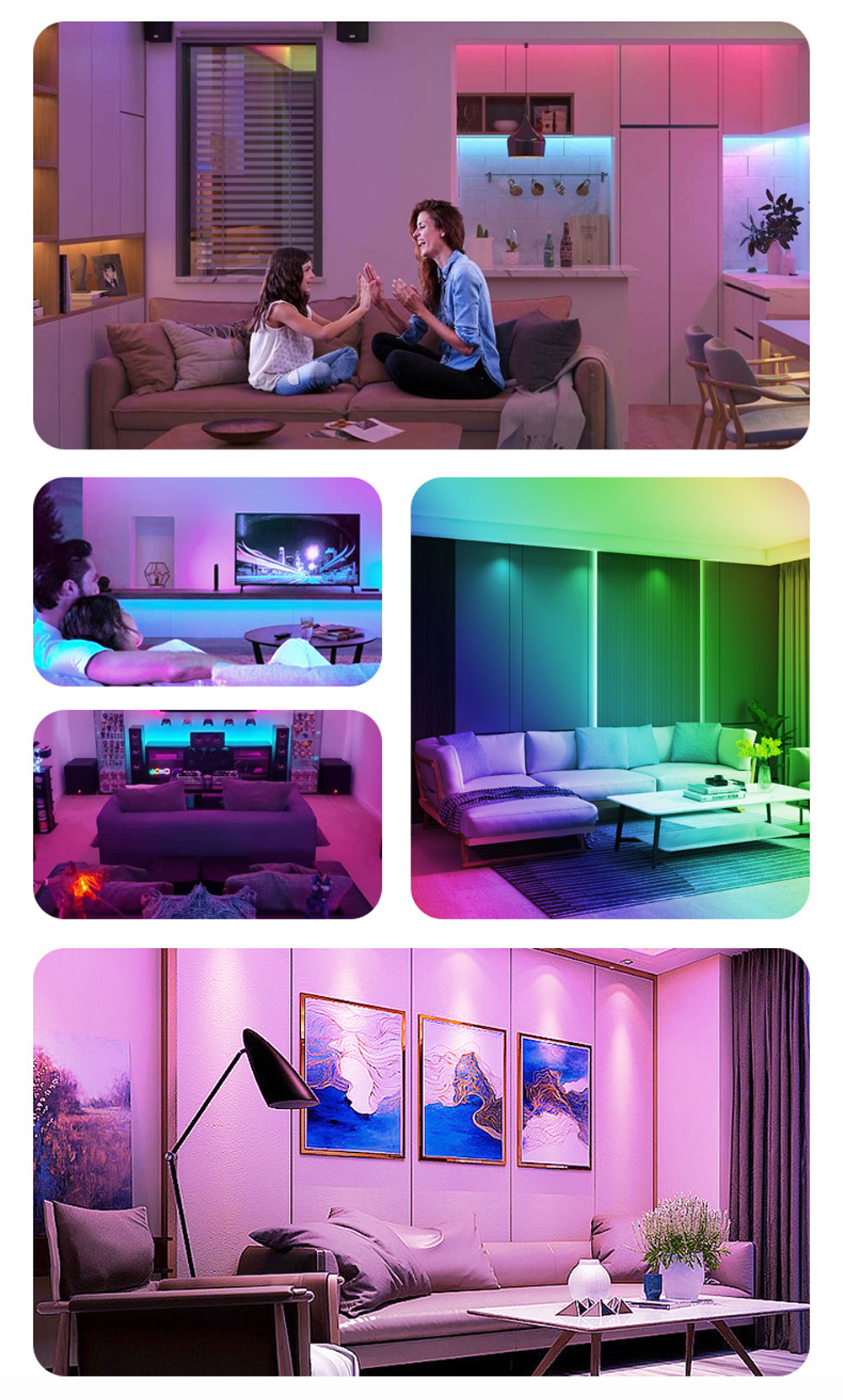 Tuya Smart WIFI LED Round Ceiling Light RGBCW Dimmable TUYA APP ...