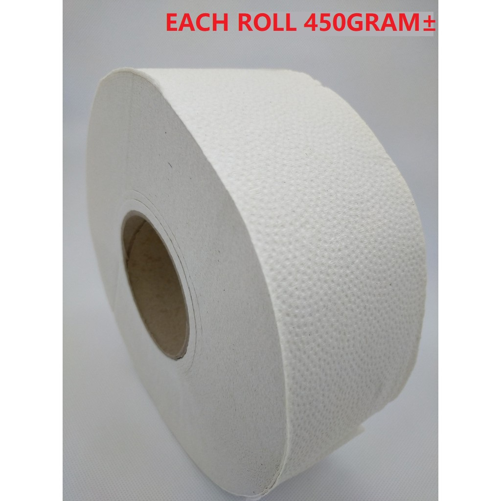 TLE 【Carton】Thick Jumbo Roll Tissue Paper Recycle Toilet Roll Tisu ...