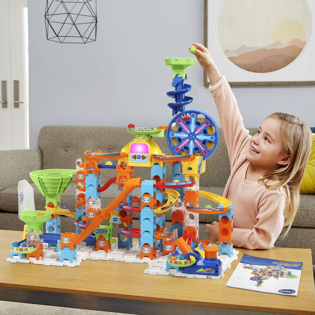 VTech 145 Pcs Marble Rush Ultimate Set Marble Run Tracks Building Block ...