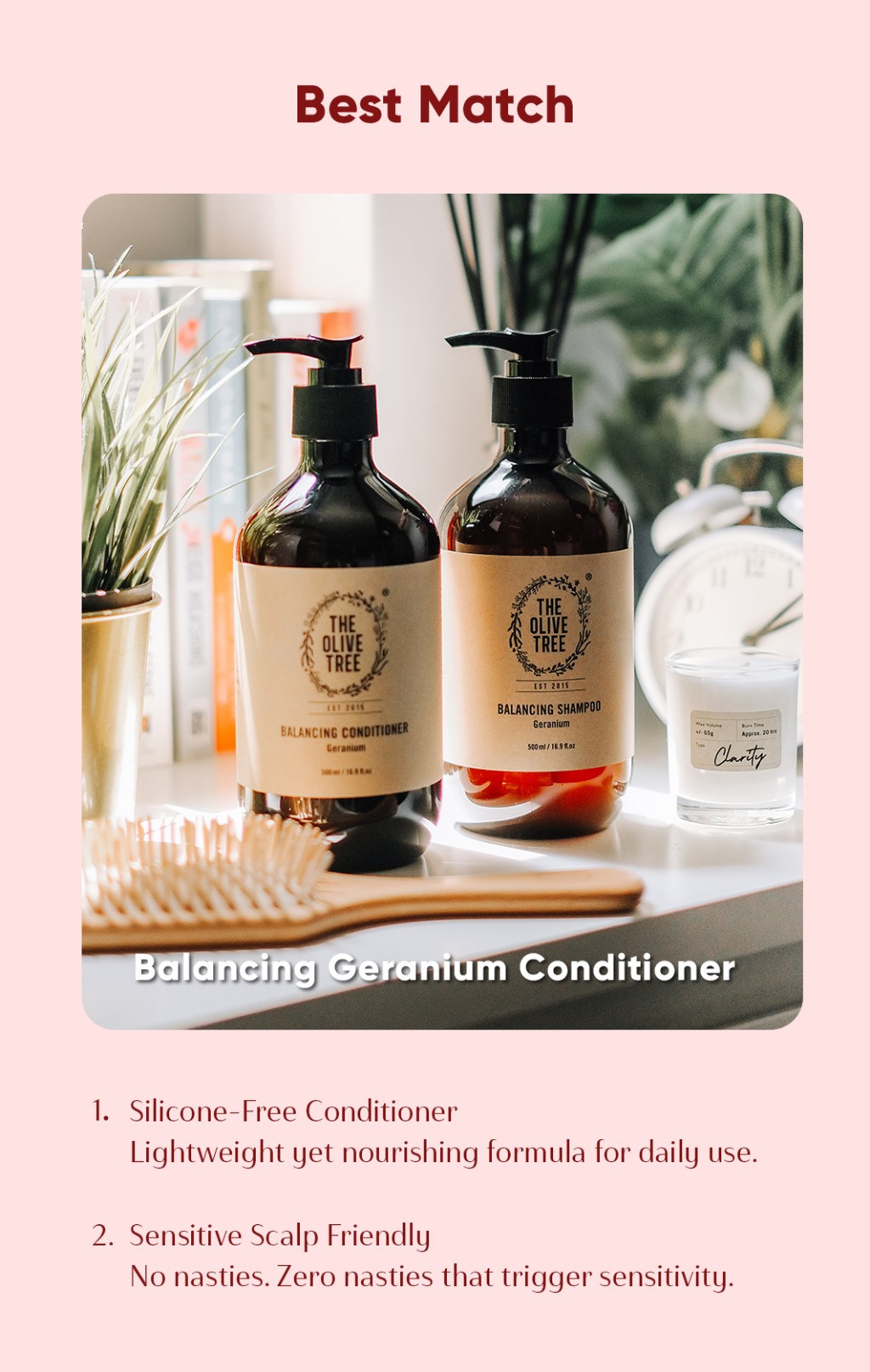 The Olive Tree Geranium Shampoo / Syampu Geranium (500ml) Kepala ...
