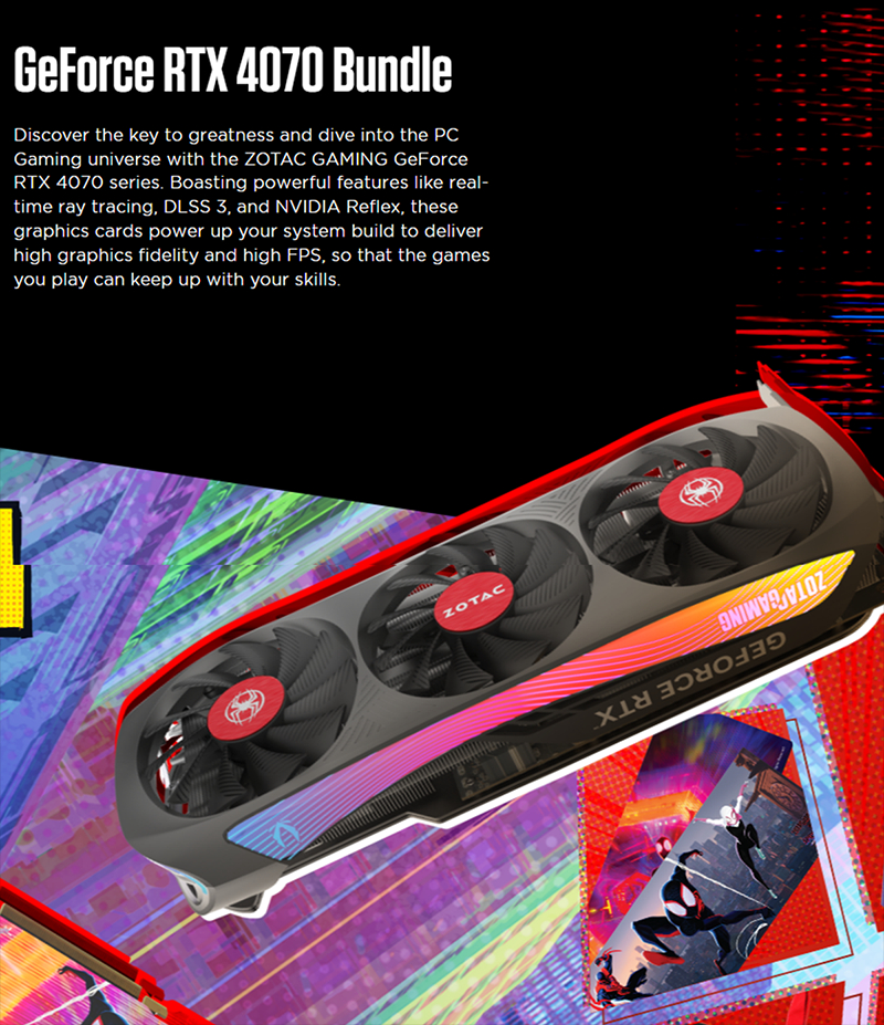 ZOTAC GAMING Spiderman Across the Spider-Verse Edition NVIDIA GEFORCE ...