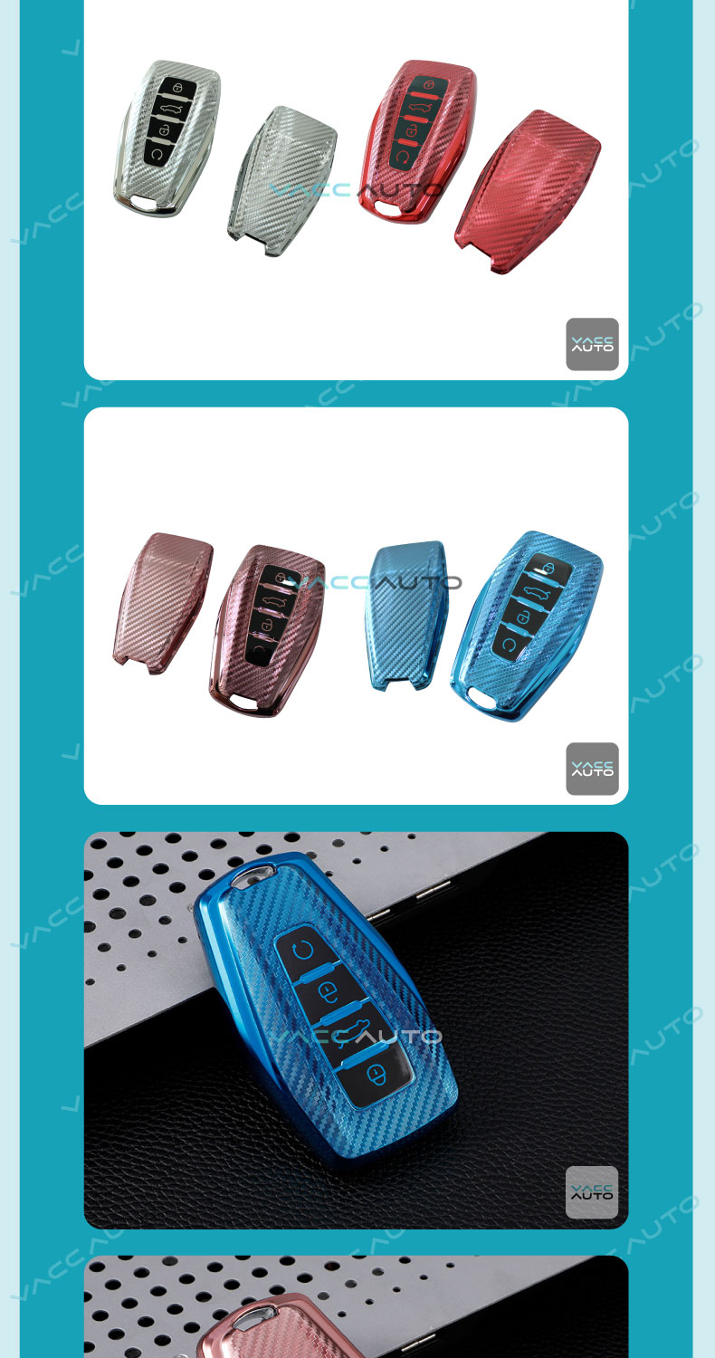 Proton X50 Key Case Carbon Fiber Design Style Remote Car Keyless ...