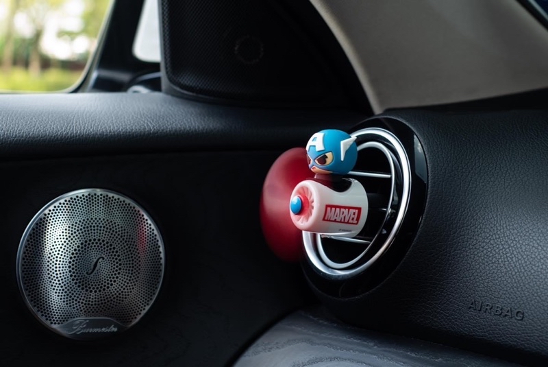 VANZO Marvel Series Car Vent Perfume 4g x 2 Thor Captain America Iron ...