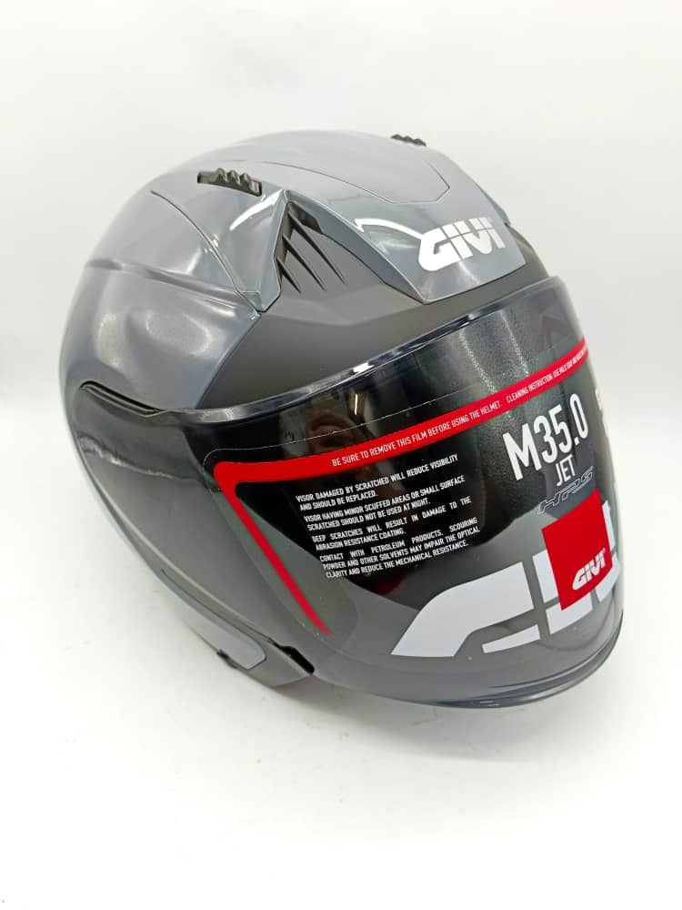 Original Helmet Givi M35.0 Modern Nano Grey Scudo Open Face Accessories Motor Vario160 EX5 Kriss ...