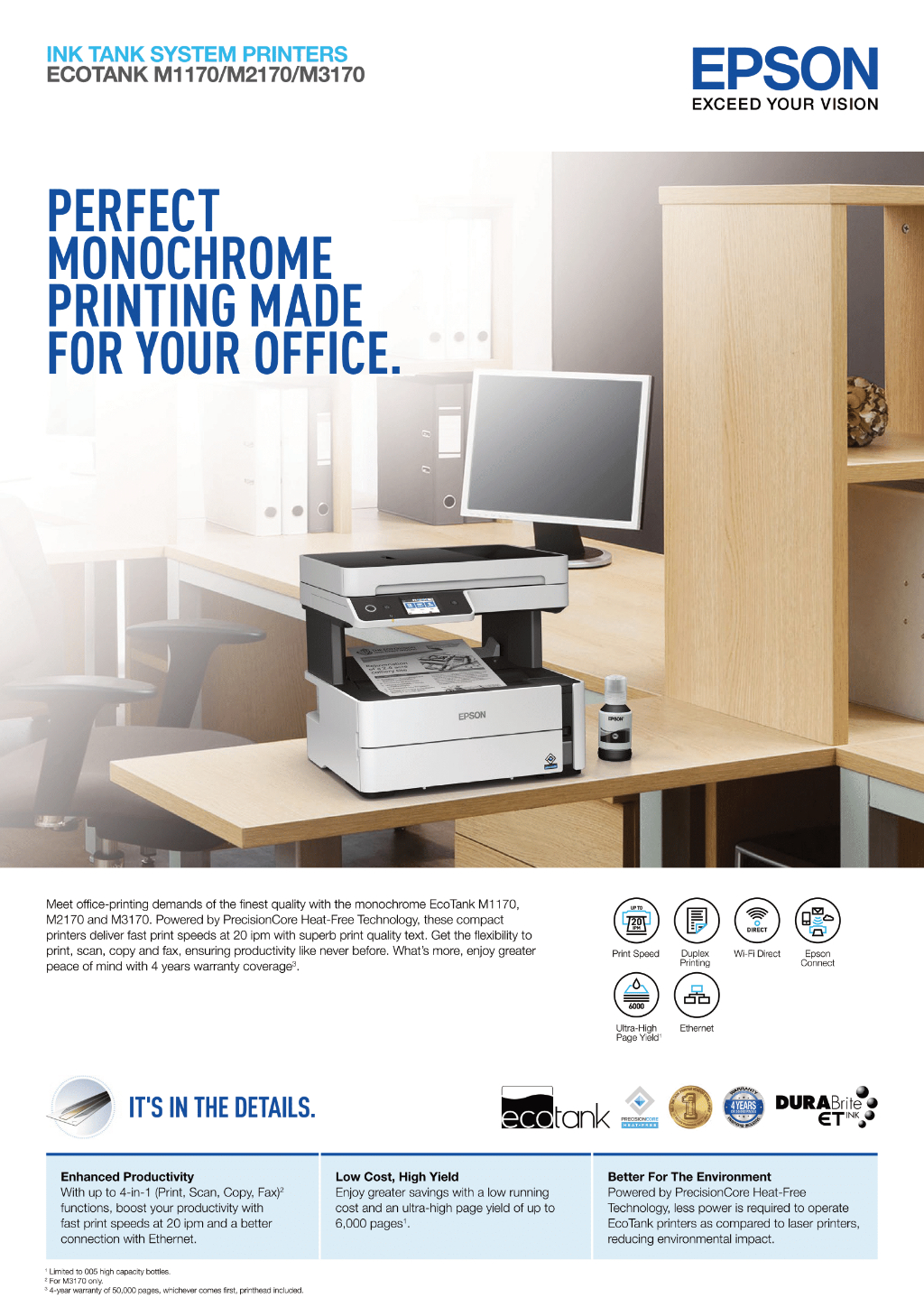 Epson EcoTank Monochrome M2170 Ink Tank Printer | Shopee Malaysia