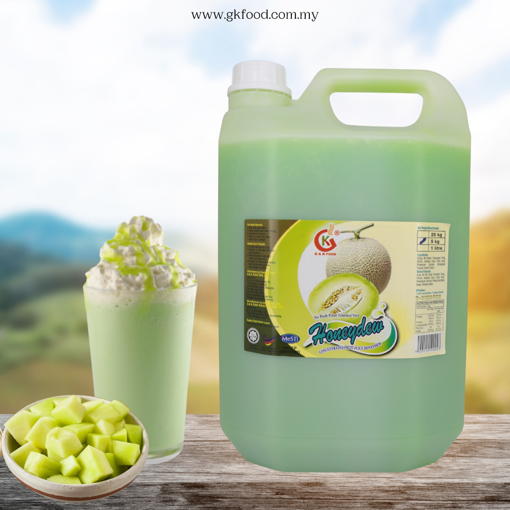 G&K 1:8 Concentrate Honeydew Juice 5kg(4L) | Jus Tembikai Susu Pekat ...