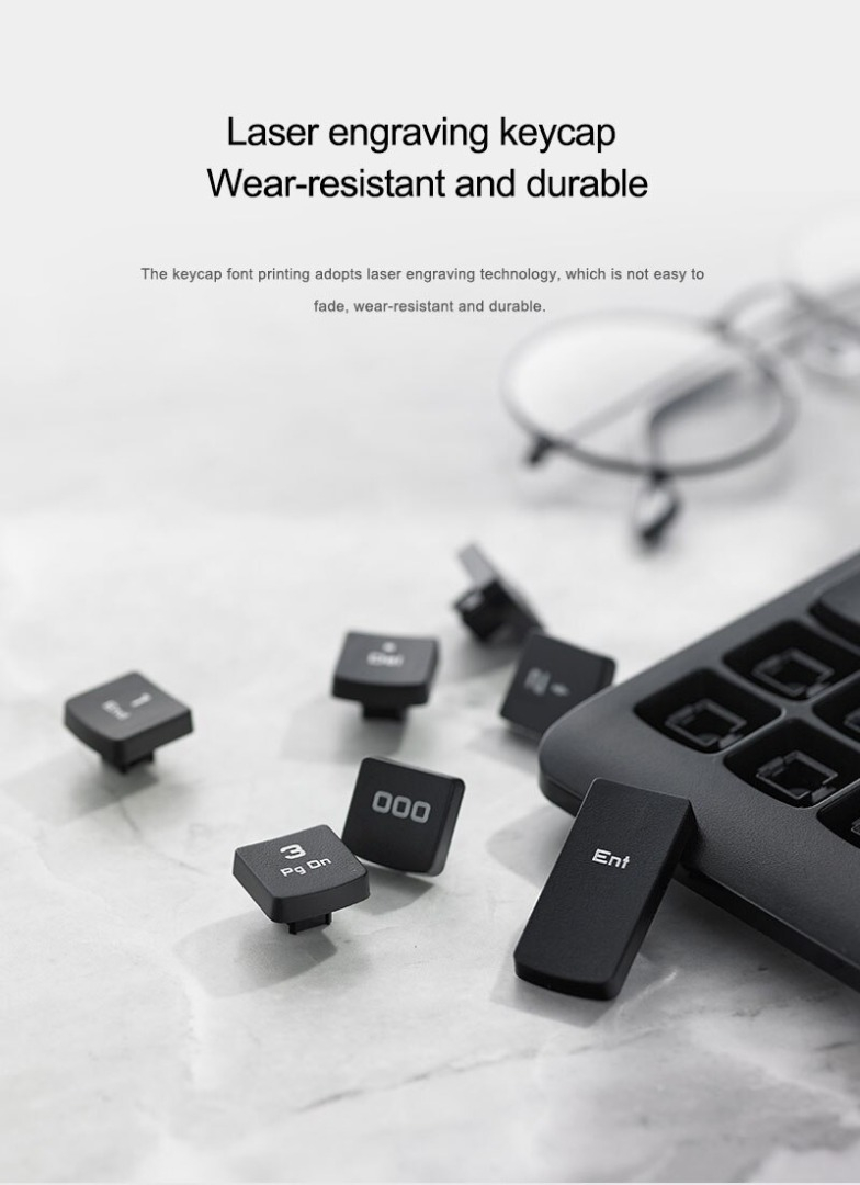 Rapoo K10 Compact Wired Numeric Keypad Number Pad Num Pad 23 Keys