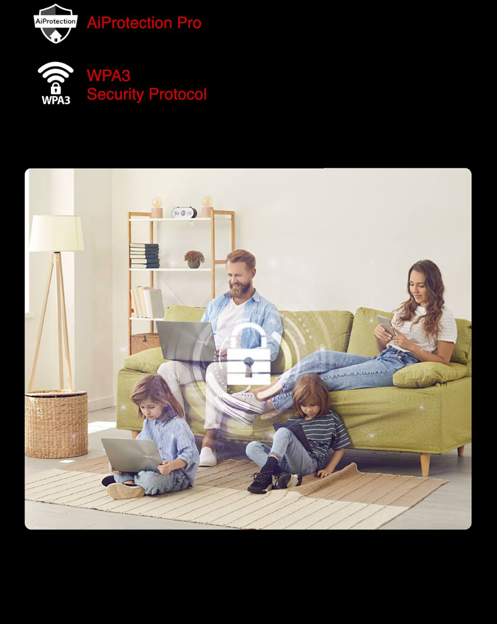 ASUS RT-AX86U Pro WiFi 6 AX5700 Wireless Router Dual Band AiProtection ...