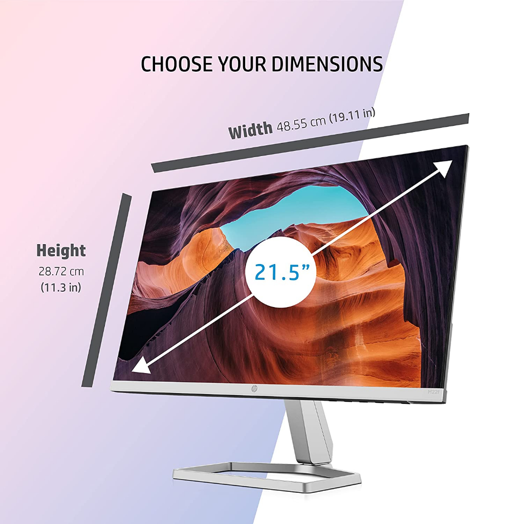 HP M22f Monitor (1920 X 1080/5MS/75HZ/VGA/HDMI Port) (2E2Y3AA) | Shopee ...