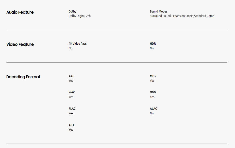 Samsung HW-T420 Soundbar Powerful Bass HWT420 / HWC450 300W 2.1ch ...