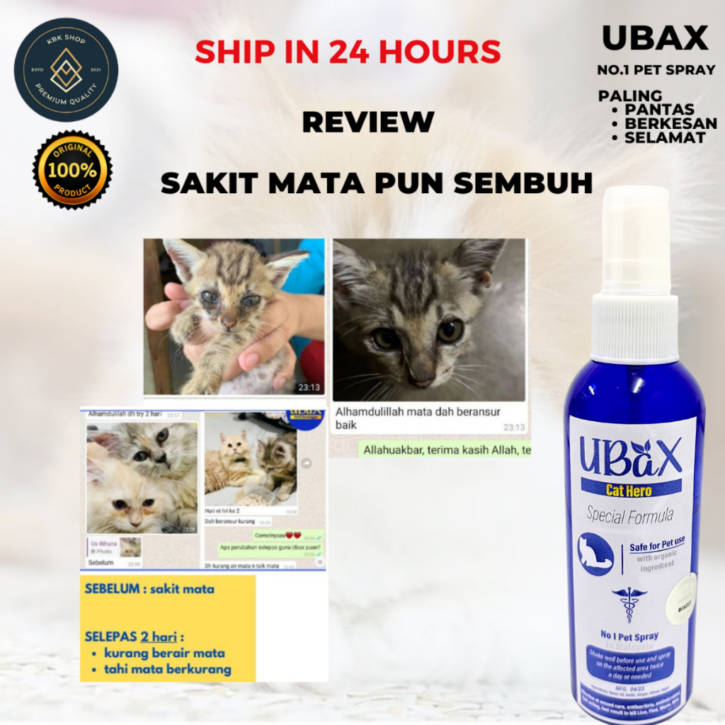 Ubax Ubat Kutu Kucing Ubat Kurap Kucing Ubat Selsema Kucing Luka Hama ...
