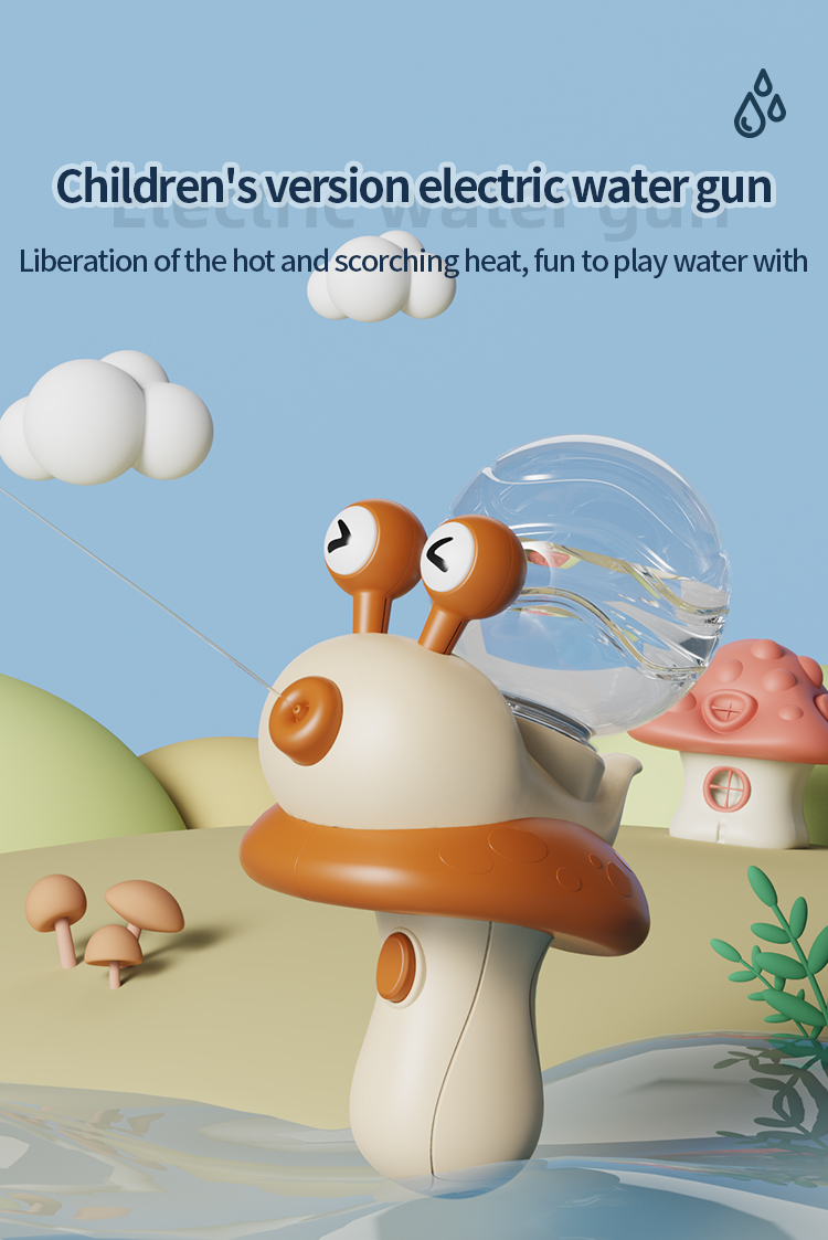 Yimi Water Gun Electric Machine Snails Play Toys Kids Pool Baby Bath ...