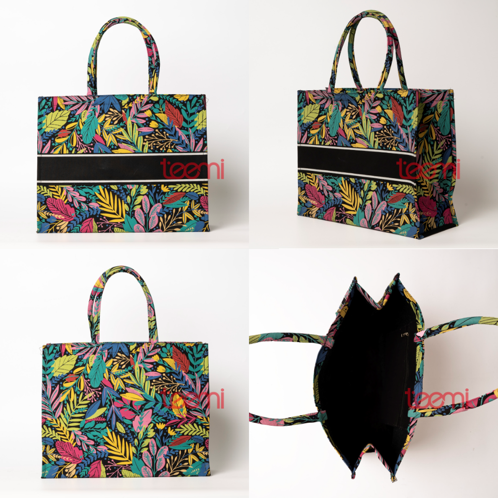 TEEMI Beg Tangan Wanita Letak Nama Personalized Jute Bag Logo Custom ...