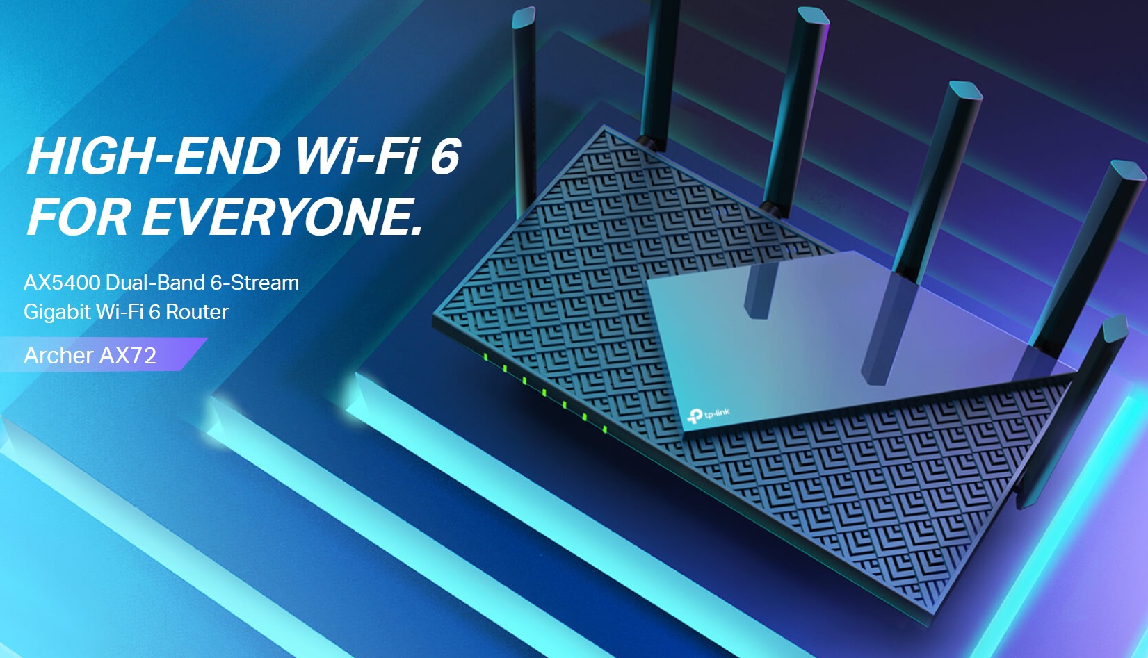 TP-Link Archer Series AX5400 Dual-Band Gigabit Wi-Fi 6 Router - AX72 ...