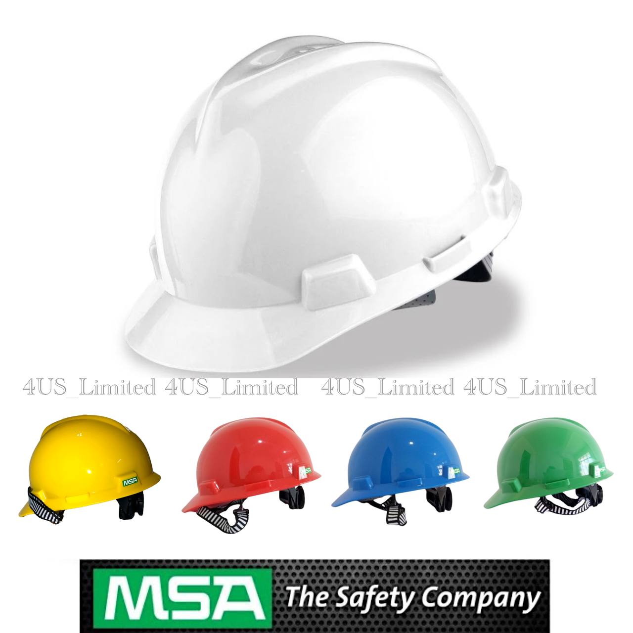 MSA V-Gard Safety Helmet With Chinstrap | SIRIM & DOSH | JKKP | Shopee ...