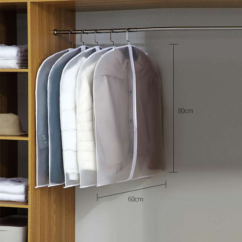 Clothes Dust Cover Extra Thick Dust Proof Reusable Transparent Wardrobe ...