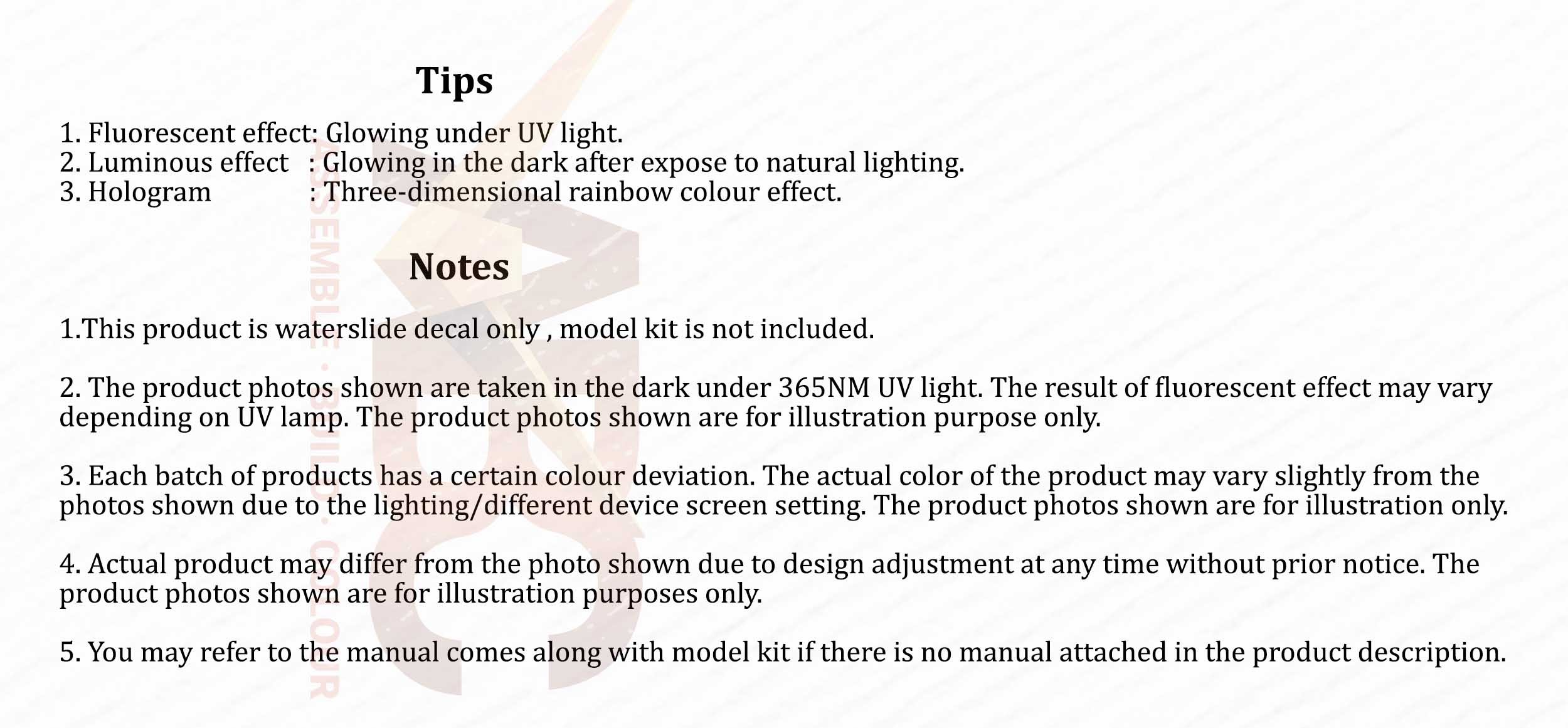 (Evo Monster) Waterslide Decal - MG 1/100 Astray Red Frame Kai (Fluo ...