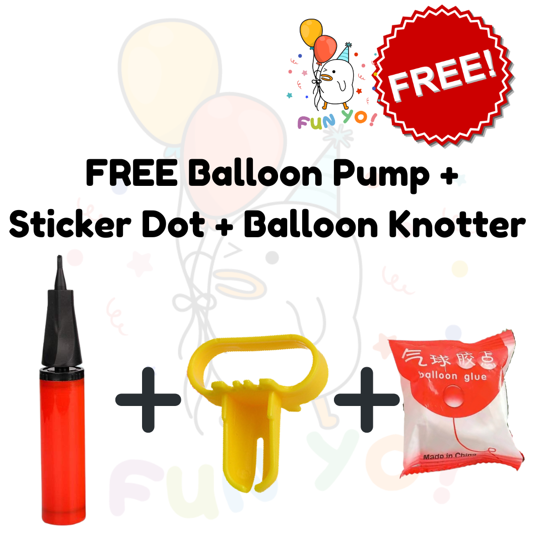 Happy Birthday Balloon All In One Set Party Decoration For Free Pump ...