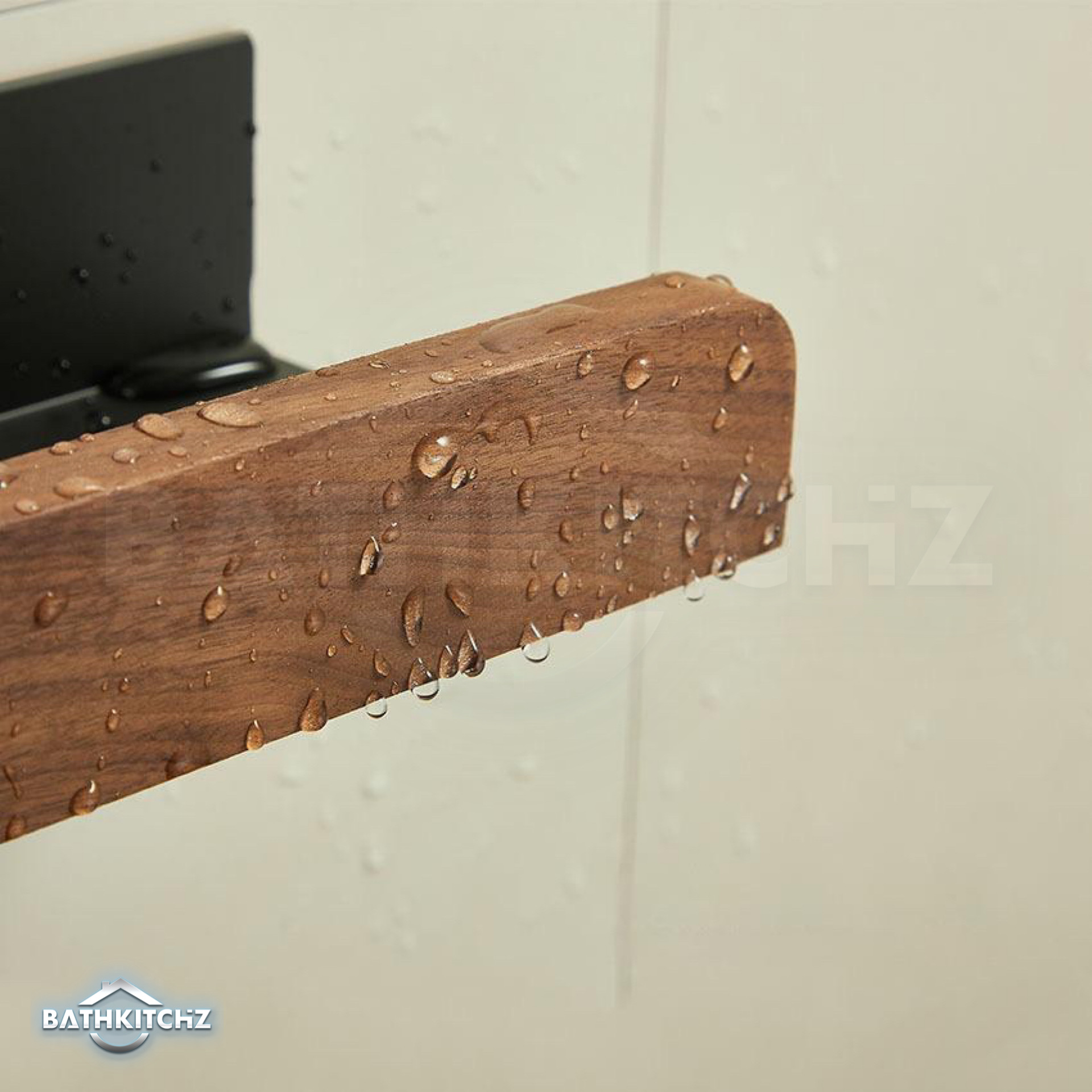 BATHKITCHZ Wooden Bathroom Shelving Shower Room Shelf Shampoo Rack ...
