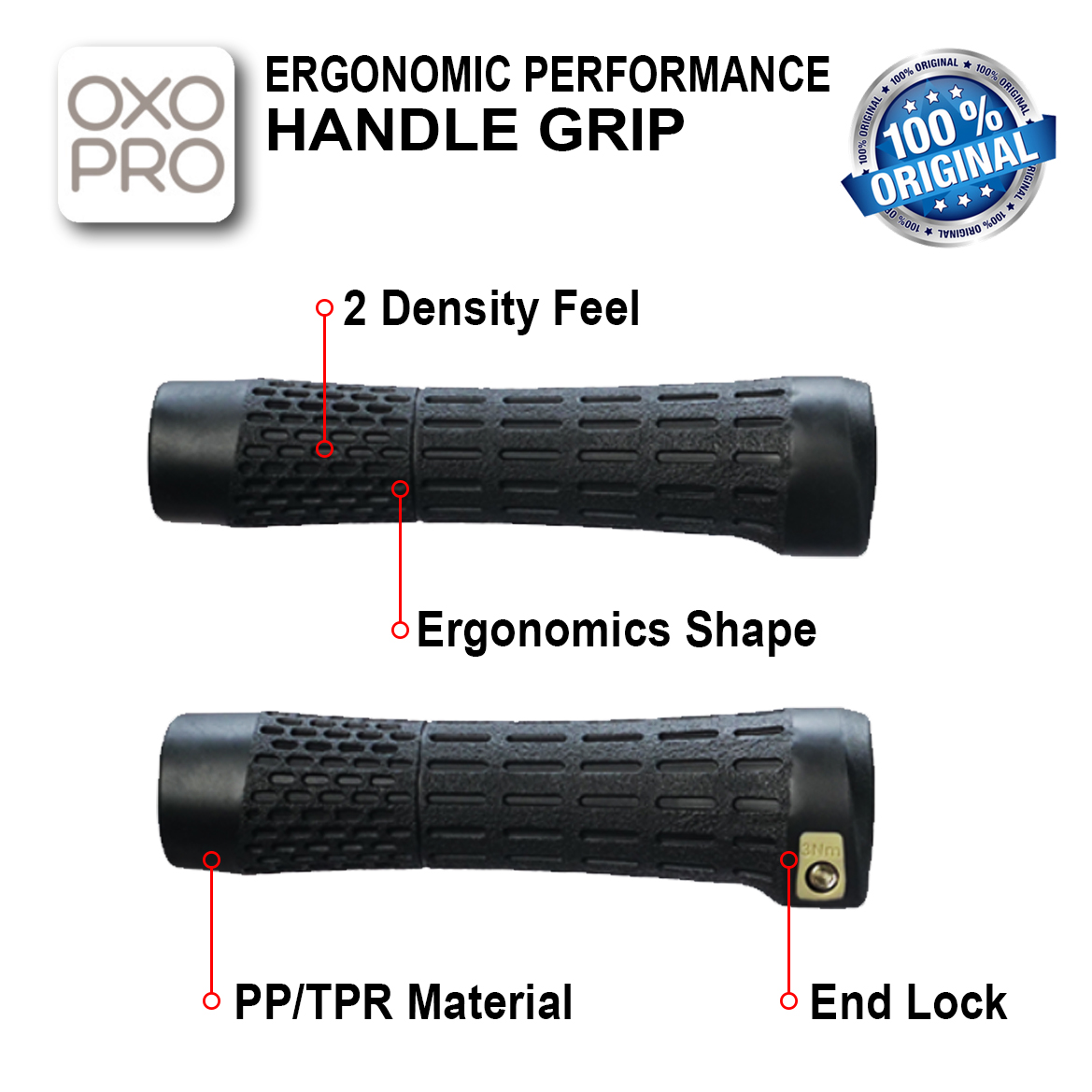 OXO PRO Finland 2K Performance 2 Handle Grip Cover Easy Non-Sticky Flat ...