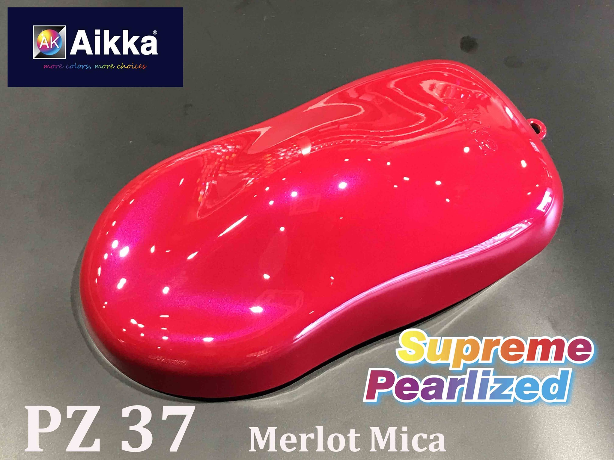 2K Paint 【 AIKKA PZ37 Merlot Mica 】 Supreme Pearlized Colour Aikka Car ...