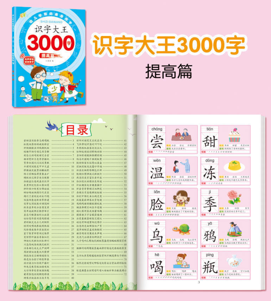 4Pcs Book Set 3000 Word Learning Chinese Mandarin Books | Shopee Malaysia