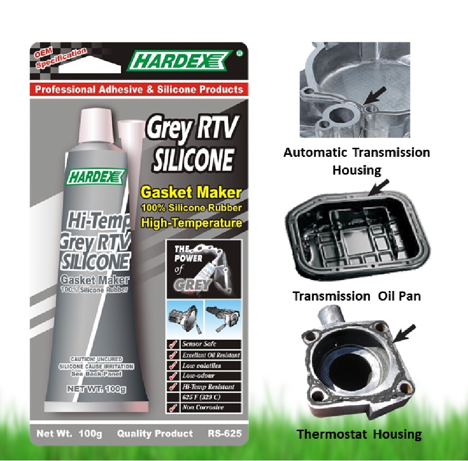 Heavy Duty Use HARDEX RS 625 Grey RTV High Temperature Maker Silicon ...