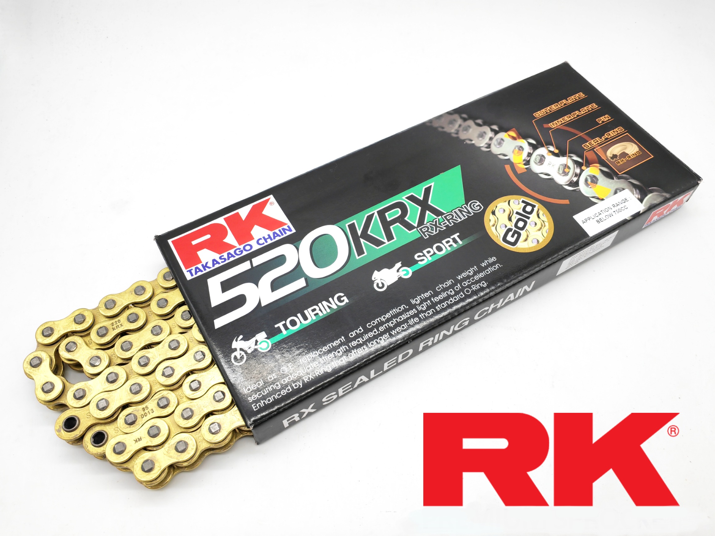 RK Sprocket Set Yamaha XJ6 Diversion RK 520 KRX X-Ring F15/16T - R44 ...