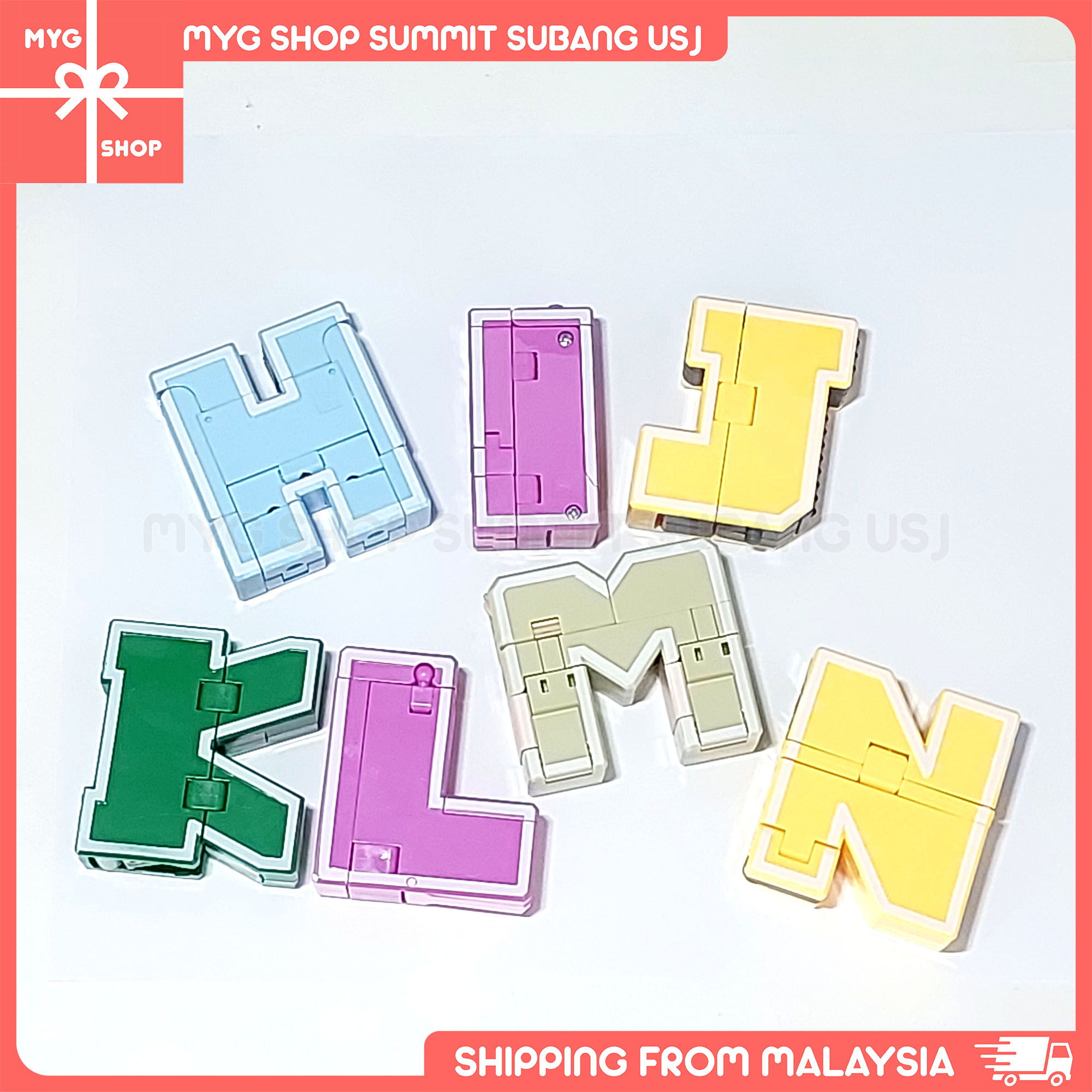 XLX Alphabet ABC Robot Dinosaur Transformers Toy Colorful Wild Animal ...